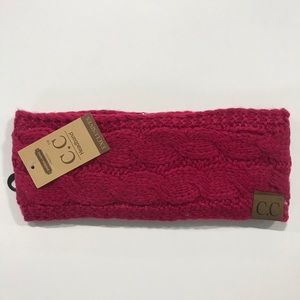 CC Boutique | Accessories | Cc Sherpa Lined Head Band Maroon Authentic ...